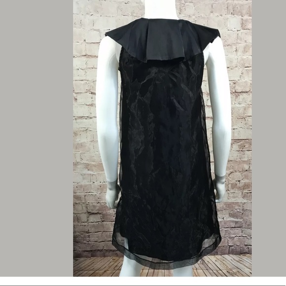 Ryu | Dresses | Ryu Black Dress Medium Semiformal Boutique Rosette ...